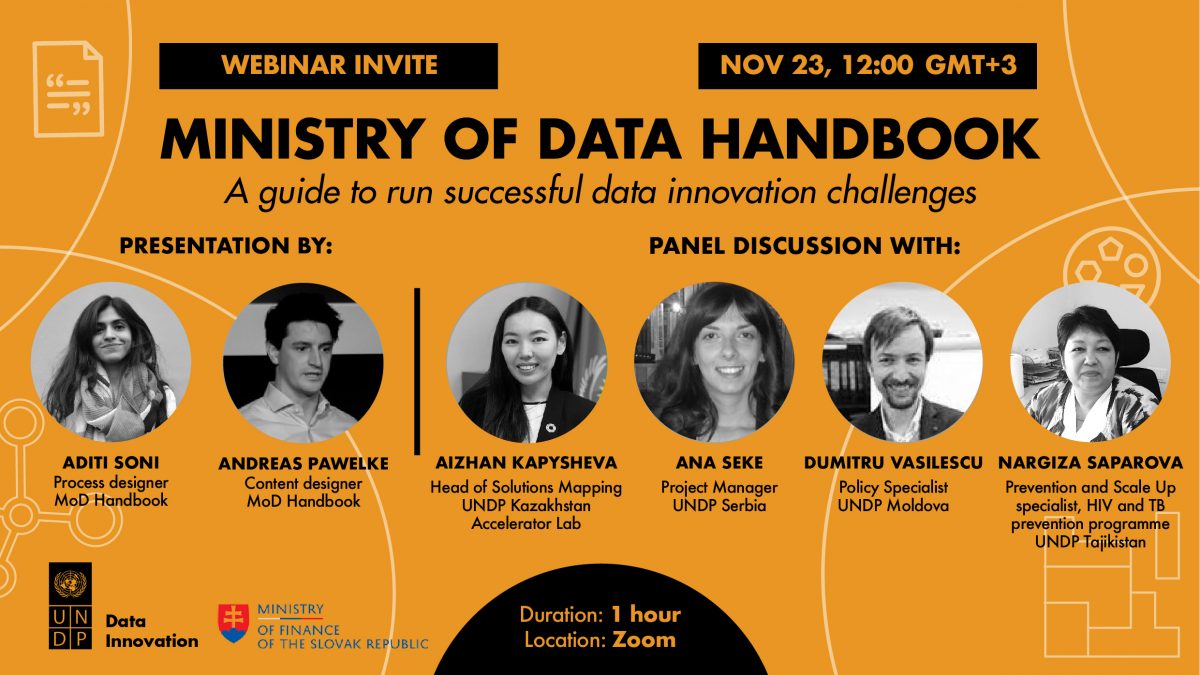 Ministry of Data: A digital launch of UNDP IRH’s handbook on data ...